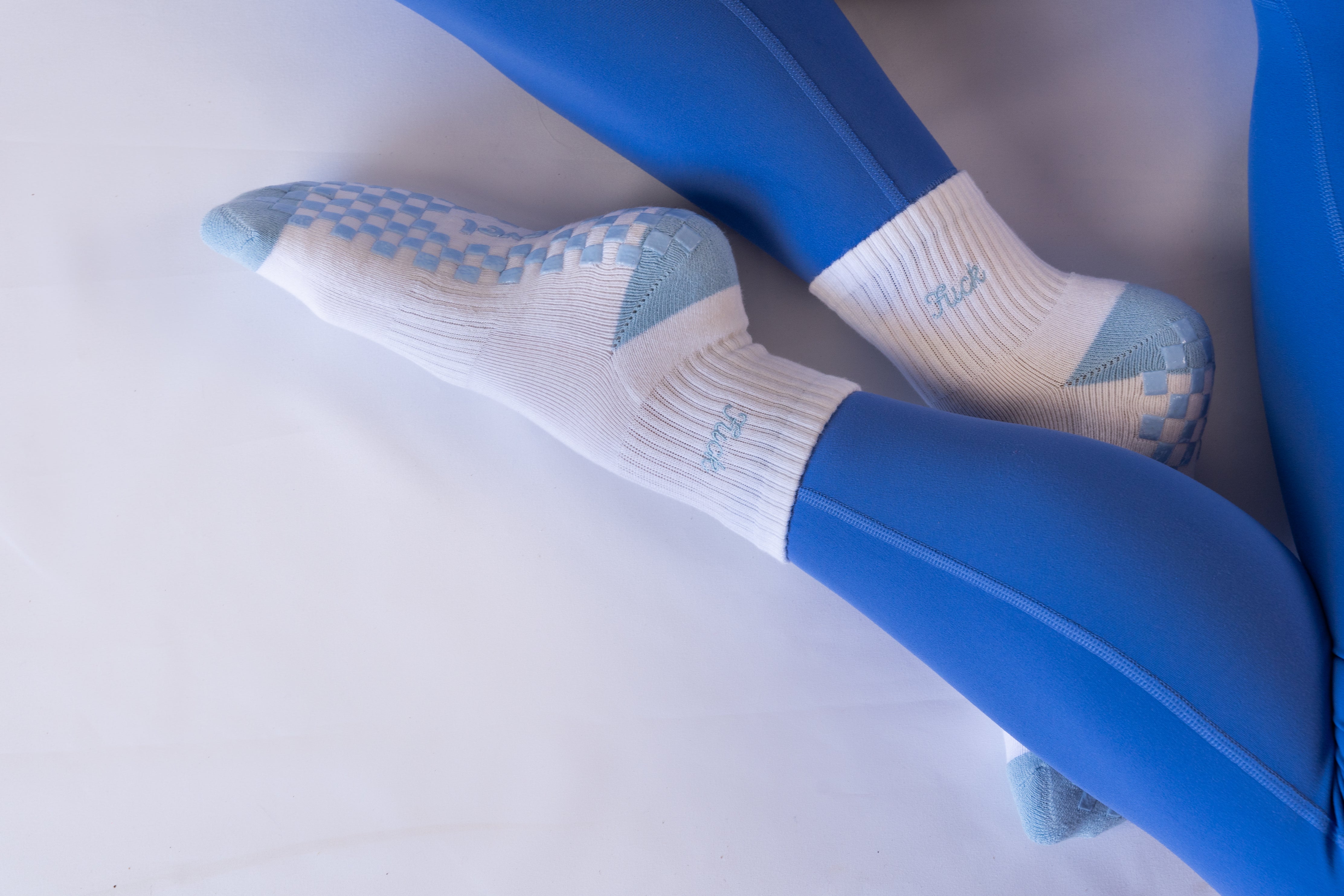 Pardon My French | Fun Pilates Grip Socks | Revel Athletic
